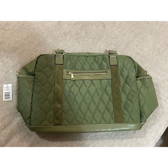 Bella Russo | Bags | Bella Russo 8 Weekender Quilted Duffel Bag Green ...